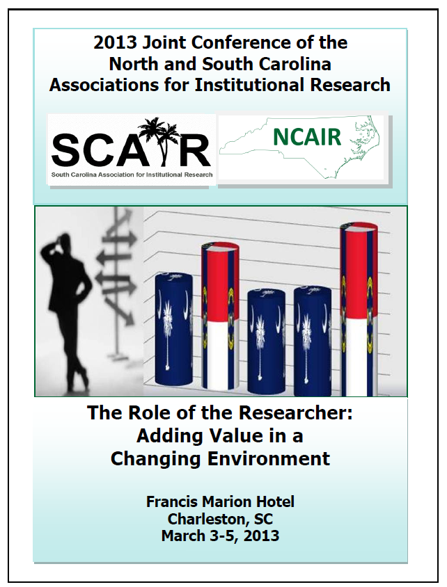 2013 Conference Schedule Now Available | North Carolina Association for Institutional Research